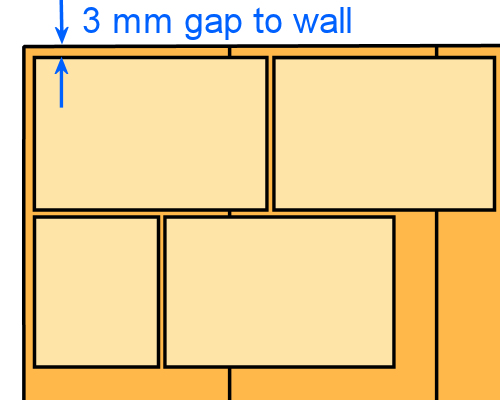 Hard underlays, Installation procedures, Laying the underlay